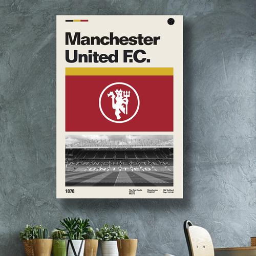 Jual Poster MANCHESTER UNITED A3+ (31x46cm) Poster Kayu OLD TRAFFORD ...
