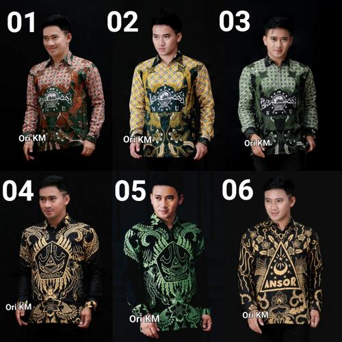 Jual KEMEJA BATIK ANSOR BANSER LENGAN PANJANG KEMEJA NU BATIK NUSANTARA ...