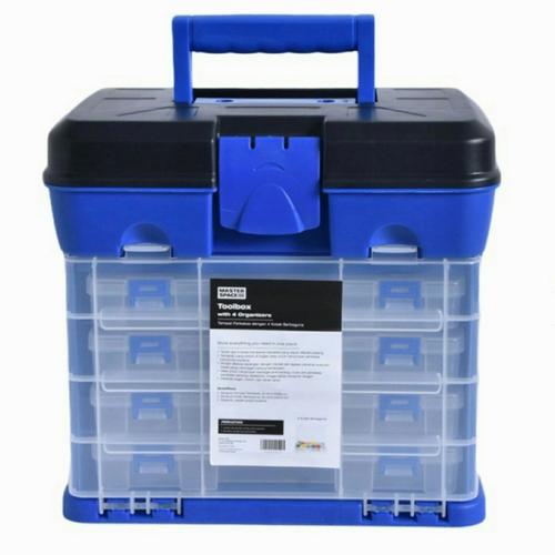 Jual KRISBOW TOOL BOX / KOTAK SERBAGUNA DENGAN 4 KOMPARTEMEN - BIRU ...