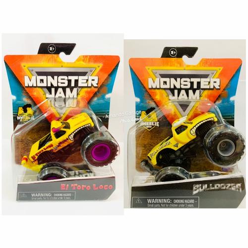 Jual Hot Wheels monster jam BULLDOZER el toro loco Wheelie Bar Spin ...