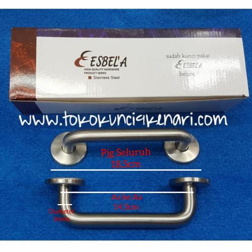 Jual Handle Pintu Geser Esbela Tarikan Garasi Padat Esbella TP4138 19x6 ...