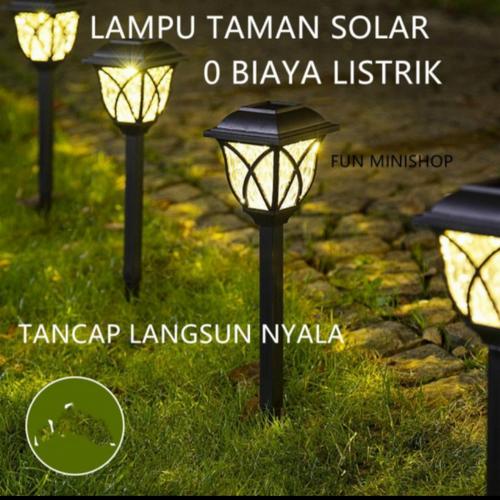 Jual lampu taman solar garden lamp panel surya taman solar garden lamp ...