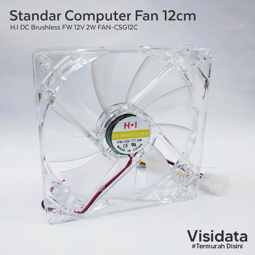 Jual Fan Casing PC 12cm 8cm Bening/Hitam/Kipas Case CPU Cooler Standar ...