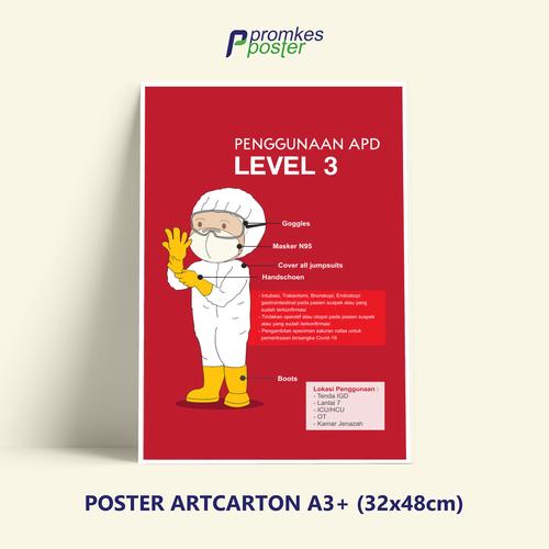 Jual Poster Kesehatan APD Level 3 - Kab. Tangerang - promkesposter ...