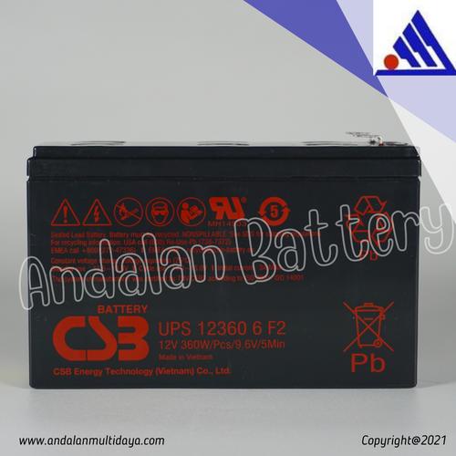 Jual BATERAI APC RBC CSB UPS 12360 6 /AKI KERING 12V 6,5AH 100% ASLI ...