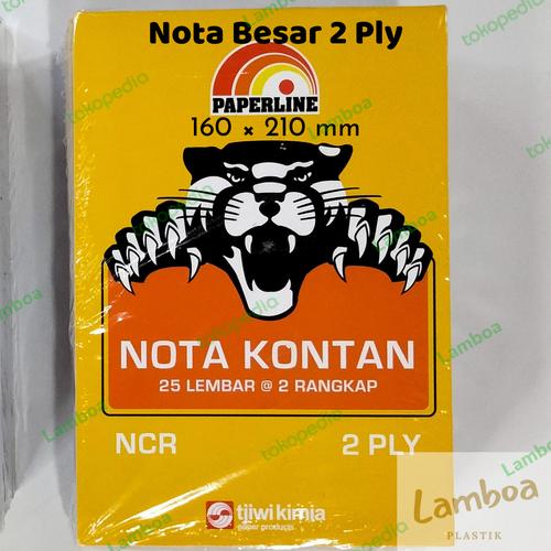 Jual Nota besar 2 ply Paperline ncr hvs set buku B2 rangkap kontan ...