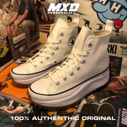Jual Converse Run Star Hike Hi Lugged White Black Gum 100% Original PT ...
