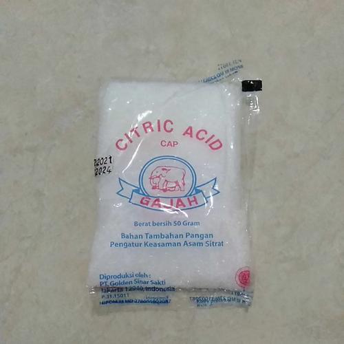 Jual garam asam citric acid cap gajah 50gr - Kab. Bondowoso - Alitha ...