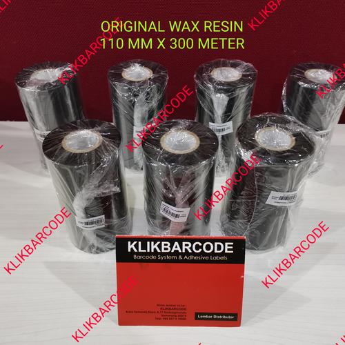 Jual RIBBON PRINTER BARCODE - BARCODE RIBBON WAX RESIN 110 x 300 - Kota ...
