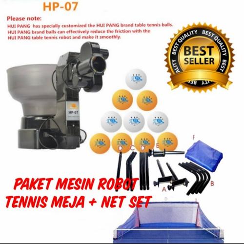 Jual paket alat mesin robot pelontar bola pingpong otomatis hp07 + net ...