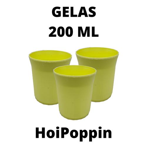 Jual GELAS 200ML - GELAS KUNING - GELAS PLASTIK - GELAS WARNA -GELAS ...