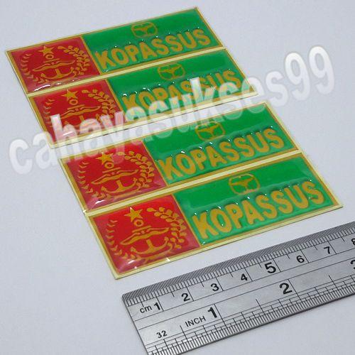 Jual Sticker Timbul Lambang Hijau 8cm Emblem Motor Sticker Reflective ...