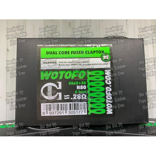 Jual wotofo kawat coil wire dual core fused clapton alien 26x2+36 ...