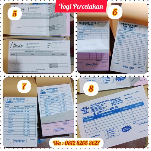 Jual CETAK NOTA BON KWITANSI INVOICE 20 BUKU - Kab. Bogor - yogi ...