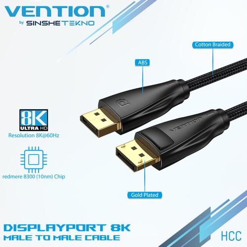 Promo Vention 10 Meter Kabel DP Display Port male To Male 8K 4K With ...