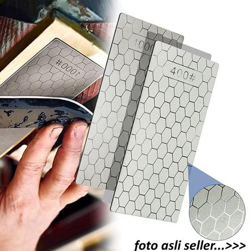 Jual Batu Pengasah Asah Asahan Pisau Diamond Sharpening Plate 1000-400 ...