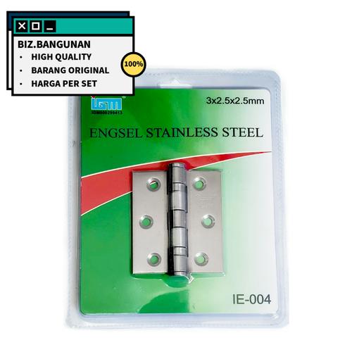 Jual ENGSEL STAINLESS STEEL IGM 3" INCH TEBAL - ENGSEL PINTU JENDELA ...