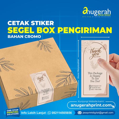 Jual Cetak Stiker Segel Box Kemasan Pengiriman Online Shop Kromo Custom ...