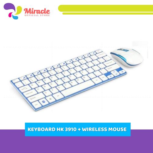 Jual Mediatech Slim Metal Wireless Keyboard HK 3910 + Wireless Mouse ...