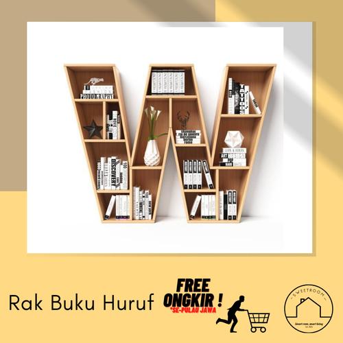 Jual rak unik - rak huruf - rak buku - rak -rak minimalis- rak buku ...