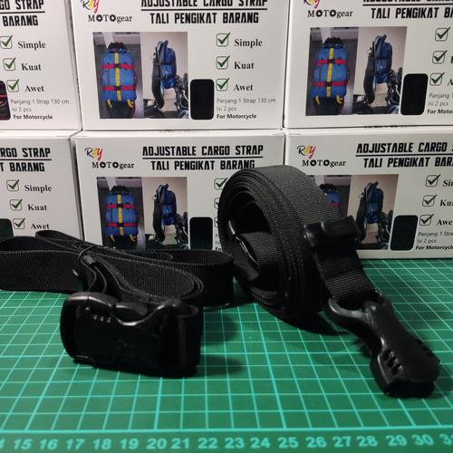 Jual Adjustable cargo strap/Tali pengikat barang buat motor, polyester ...