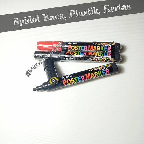 Jual ARTLINE Poster Marker Spidol Plastik dan Kaca Permanen 2 mm ...