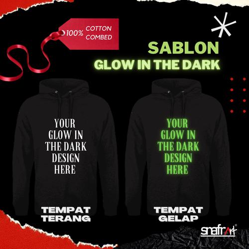Jual [SABLON NYALA DALAM GELAP] SABLON HOODIE GLOW IN THE DARK - M ...