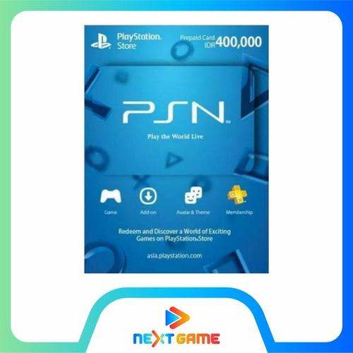 Jual PSN Card Playstation Network Wallet 400K 400rb 400000 Region ...
