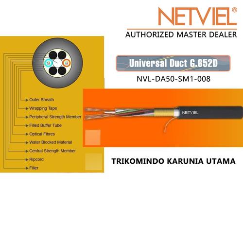 Jual NETVIEL 8 Core Singlemode Universal Duct Cable, Single Jacket 9 ...