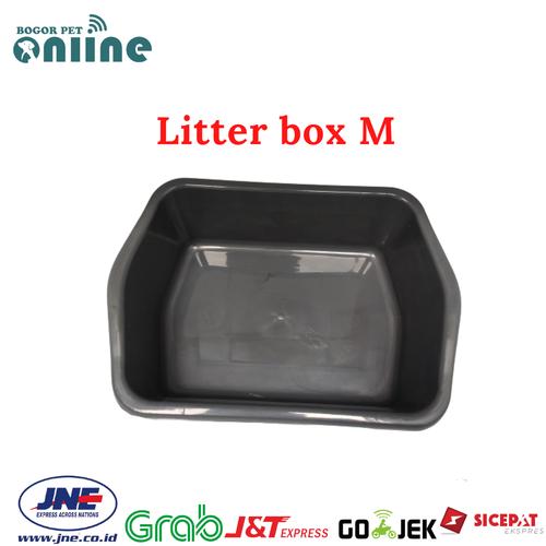 Jual litter box M litterbox ukuran M alas kotoran hewan kucing pasir ...