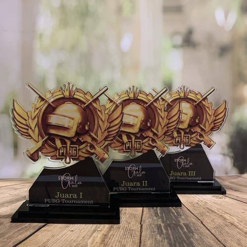 Promo HPP 2 1 Set Besar (isi 3) Plakat, Piala, trophy, Piagam, akrilik ...