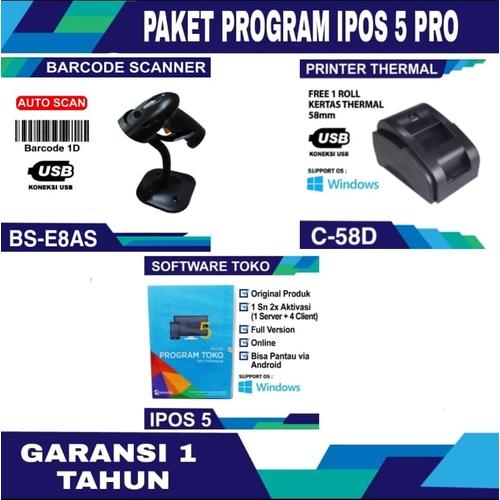 Jual PAKET KASIR PROGRAM IPOS 5 PRO ONLINE FREE CLOUDE 1 TAHUN - Kota ...