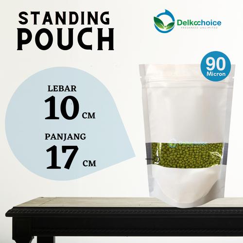 Jual STANDING POUCH WINDOW METALIZE PUTIH KEMASAN SNACK MURAH 10X17 ...