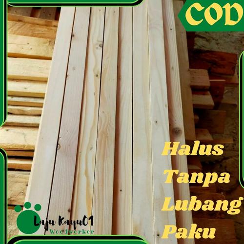 Jual List Kayu Wall / Profil Bahan Kayu Pinus Panjang 100 Cm - Panjang ...