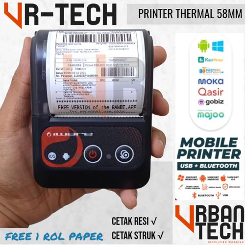 Jual MOBILE PRINTER BLUETOOTH MINI 58MM IWARE MP-58II CETAK STRUK DAN RESI - Kota Surabaya ...