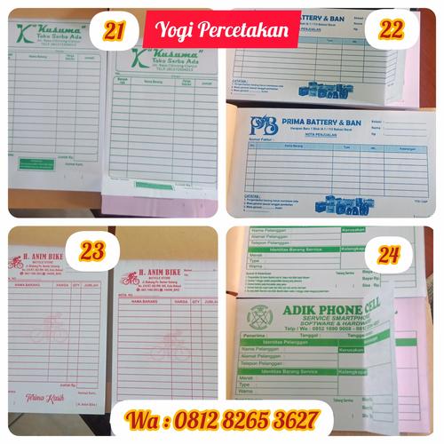 Jual NOTA BON KWITANSI INVOICE, SURAT JALAN 1 RIM - Kab. Bogor - Yogi ...