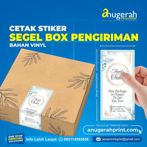 Jual Cetak Stiker Segel Box Kemasan Pengiriman Online Shop Vinyl Custom ...