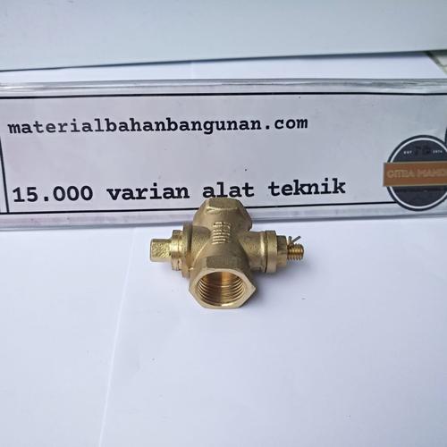 Jual Vlug Valve Cabang Yuta Mini Pdam 0.5 inch Drat Dalam Besi Kuningan ...