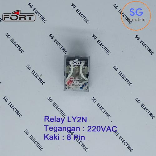 Jual Relay LY2N Coil 220V AC Dengan Led Indikator - Kaki 8 Pin - Kota ...