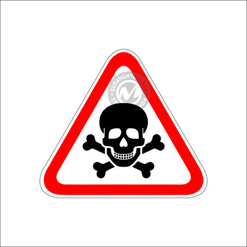 Jual STIKER VINYL DANGER, POISON SIGN - 7,5X7,5CM - Kab. Jombang ...