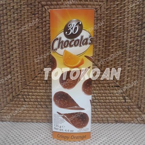 Jual 36 CHOCOLA'S CHOCOLAS MILK CHOCOLATE CRISPY ORANGE 125 GR ...