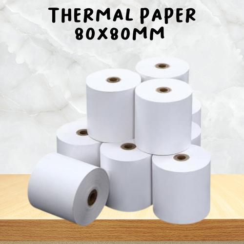 Promo Kertas Struk Kasir Paper Roll Termal paper register roll uk 80x80 ...