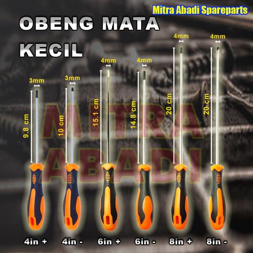 Jual Obeng MATA KECIL Plus Minus Mini SMALL Screwdriver - 4 inch PLUS ...