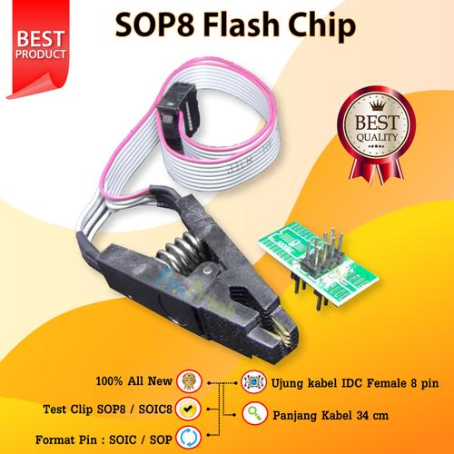 Jual SOP8 Flash Chip, IC Test Clip IC Eprom Eeprom BIOS ROM, Tools ...
