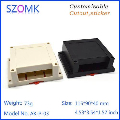 Jual 115x90x40mm Kotak PLC Box Case Din Rail Enclosure 1 Side Terminal ...