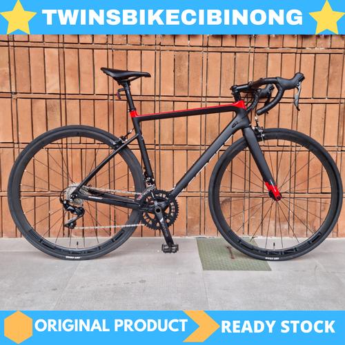 Jual SEPEDA BALAP ROADBIKE ELEMENT NERONE CARBON - Grey Red - Kab ...