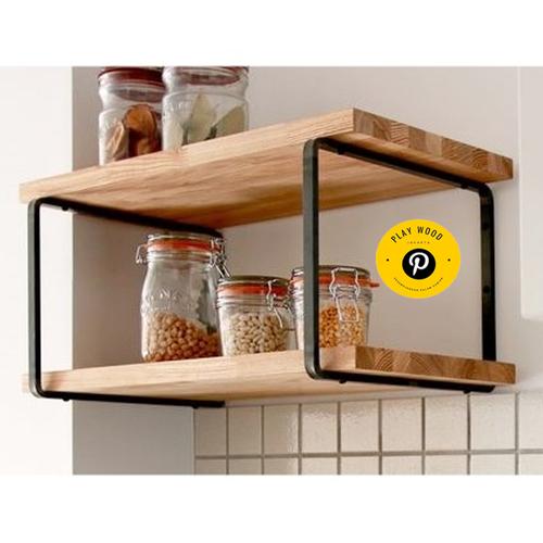 Jual Rak Dapur dinding besi Minimalis rak dingding lebar 20cm - panjang ...