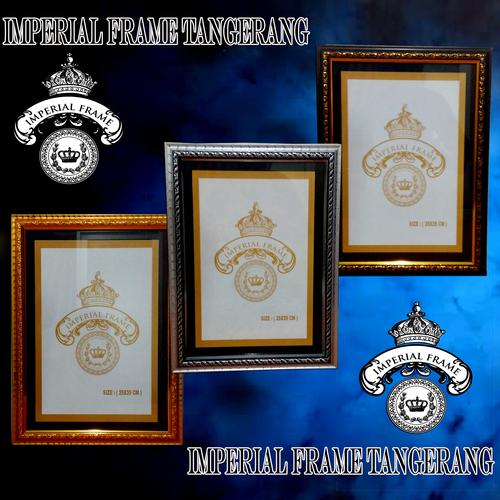 Jual Bingkai Figura Frame Foto 14R (25X35 CM) Ukir Gold/Cokelat/Silver ...