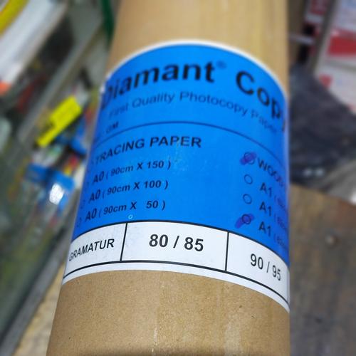 Jual Plotter Paper merk DIAMANT A0 (90CM) x 50 M x 80/85 Gram - Jakarta ...