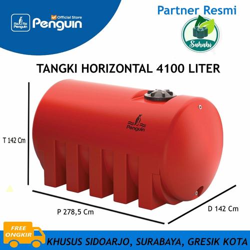 Jual Tandon Air / Toren Air / Tangki Air PENGUIN Horizontal 5000 ...